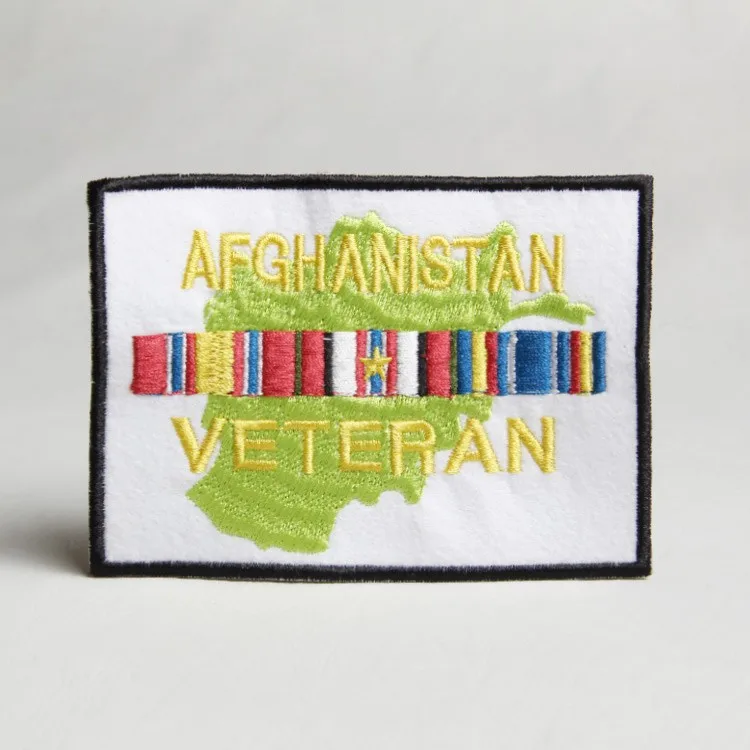 Felt Fabric Embroidered Afghanistan Map Labels Patch For Uniform With ...