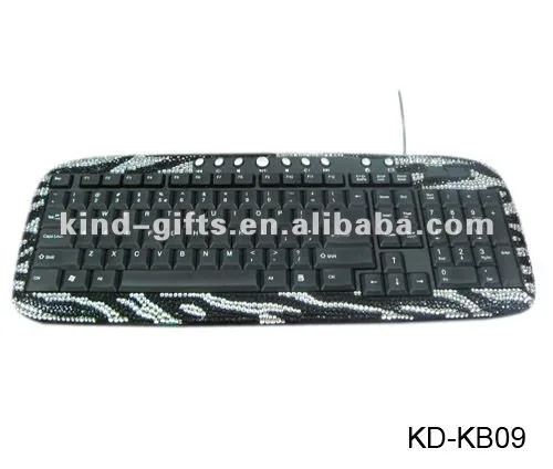 Novelty Crystal Rhinestone Computer Keyboard - Buy Novelty Rhinestone ...
