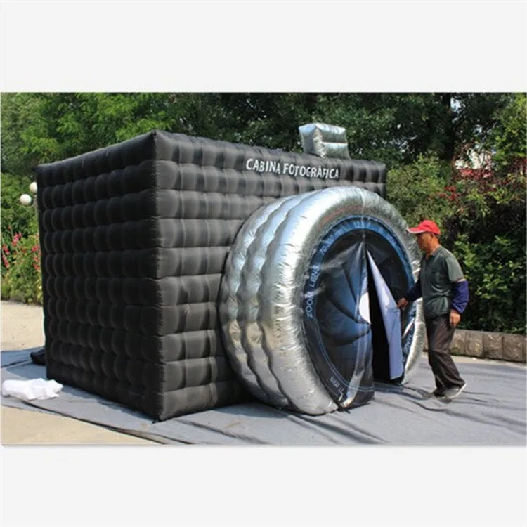 New Design Black Inflatable Black Photo Booth Tent Inflatable Photo ...