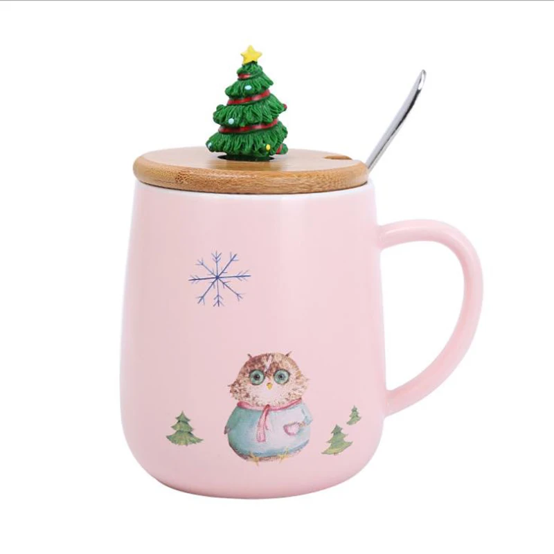Christmas Ornaments Gift 3d Christmas Tree Shape Ceramic Cup - Buy 3d ...