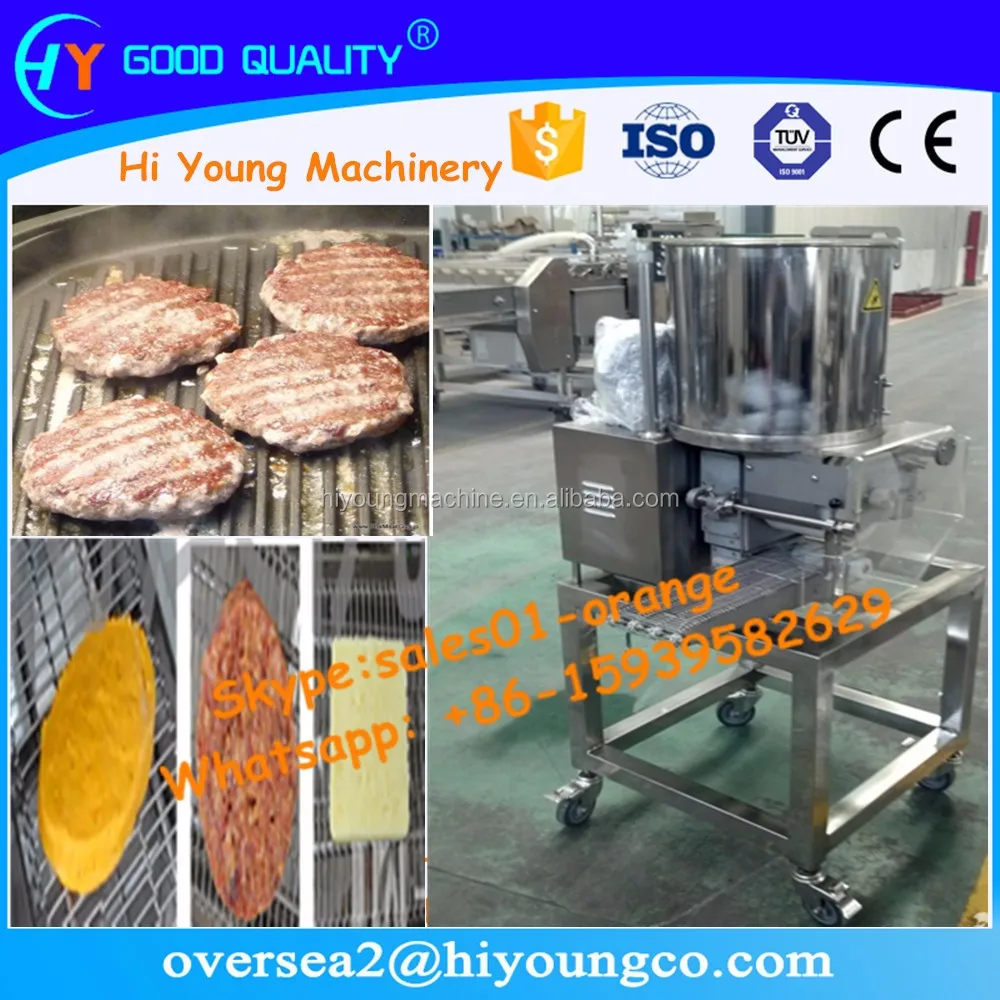 Stainless Steel Beef Machine Steak Meat / Hamburger Patty Making ...