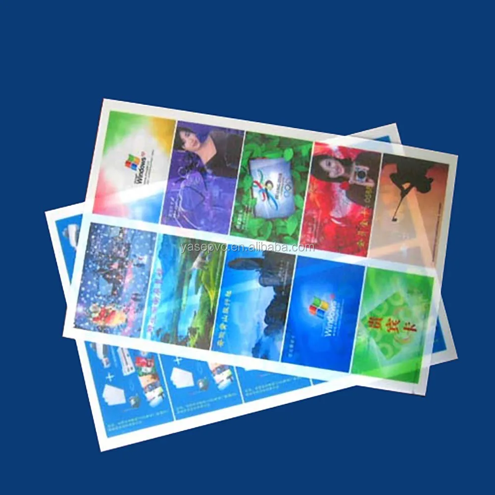 Teslin Card Non Lamination PVC Sheet - White & Glossy