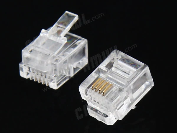 Telephone 6 Pin Rj11 Rj14 Rj25 Connector - Buy Rj25 Connector,Rj14 ...