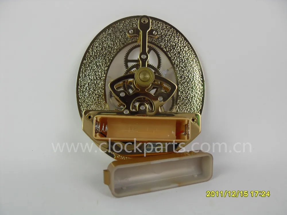Skeleton Clock Insert - Quartz Movement with Oval Dial