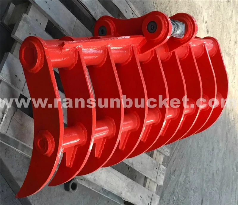 High Quality Excavator Rake Root Rake Bucket With Reinforced Teeth ...