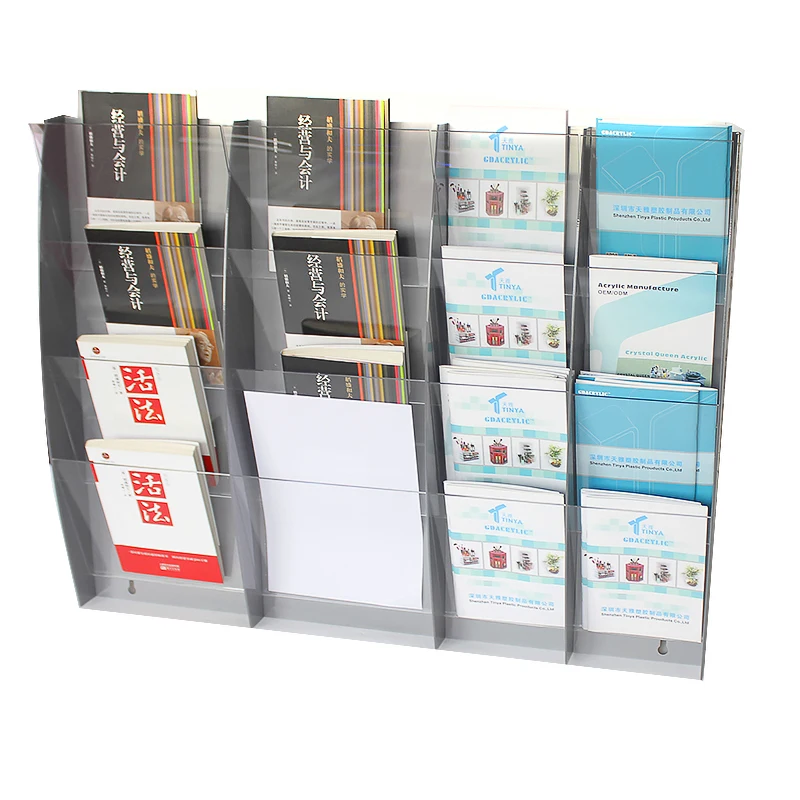 4 Tier Acrylic Leaflet Dispenser Countertop Brochure Holder - Buy ...
