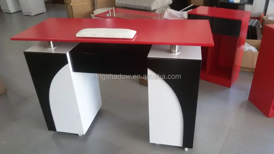Rode Manicure Tafel Nagel Salon Meubels Nail Bureau Nail Art Design ...