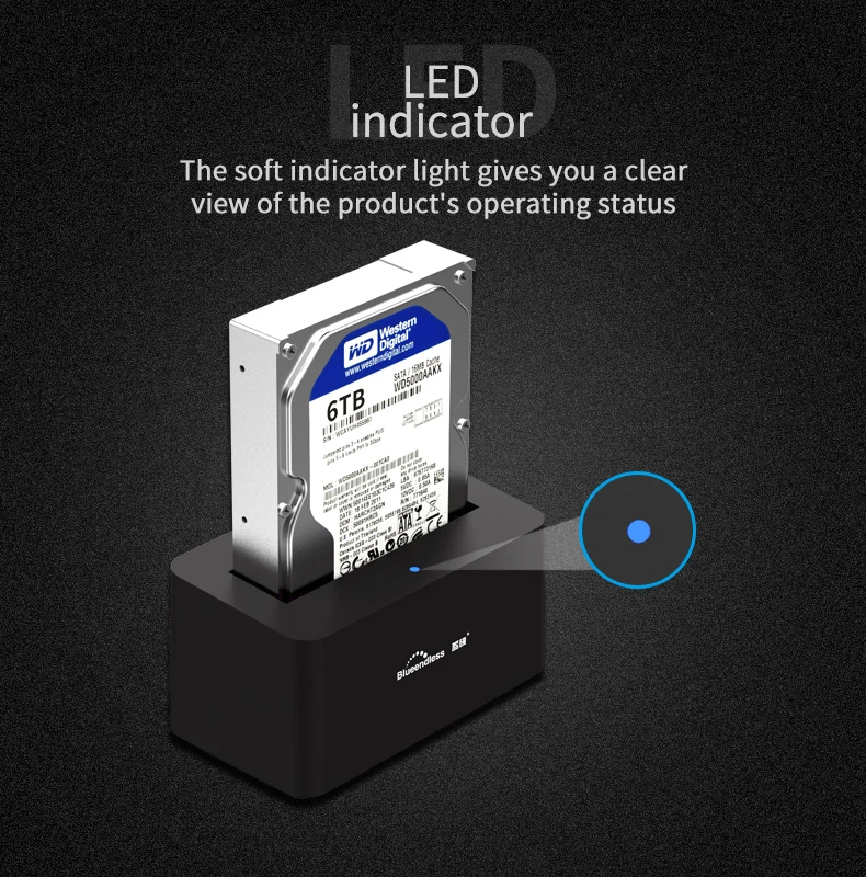 Blueendless All In 1 Docker 2.5'' And 3.5'' Hard Disk Usb 3.0 Sata 1 ...