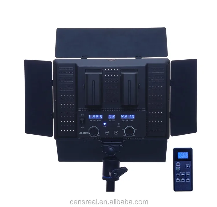 2019 Dimmer Studio Light Kit LED-600AS - 600 LED Panel Light