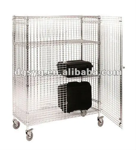 Chrome Security Cage Cart For Smt Components - Buy Security Cage,Wire ...