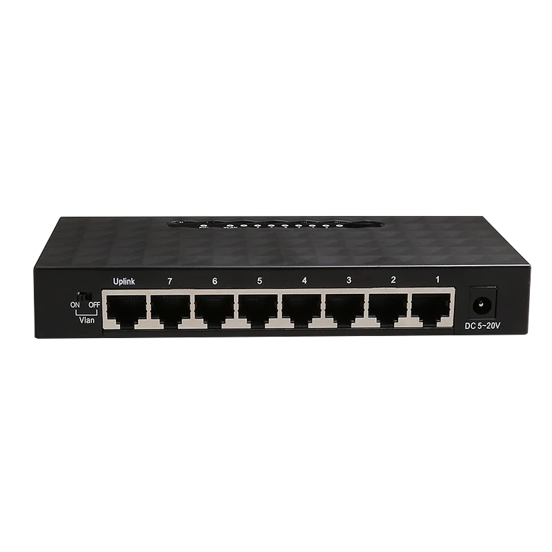 DIEWU 8 Ports Gigabit Ethernet Switch with VLAN Support