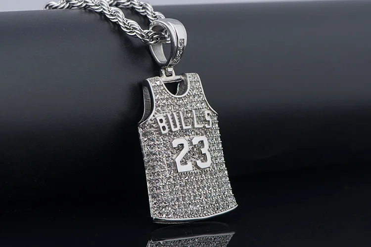 Latest Design New York Jordan 23 Basketball Jersey Necklace Pendants ...