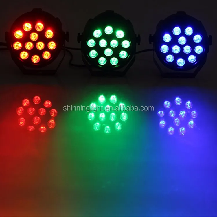 Wholesale New Mini Flat Led Par Light 12pcs Rgbw Plastic Dj Stage Light ...