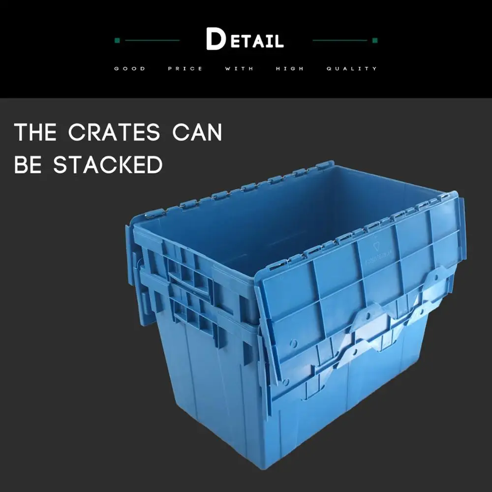 Plastic File Storage Box with Hanging Rails - Stackable