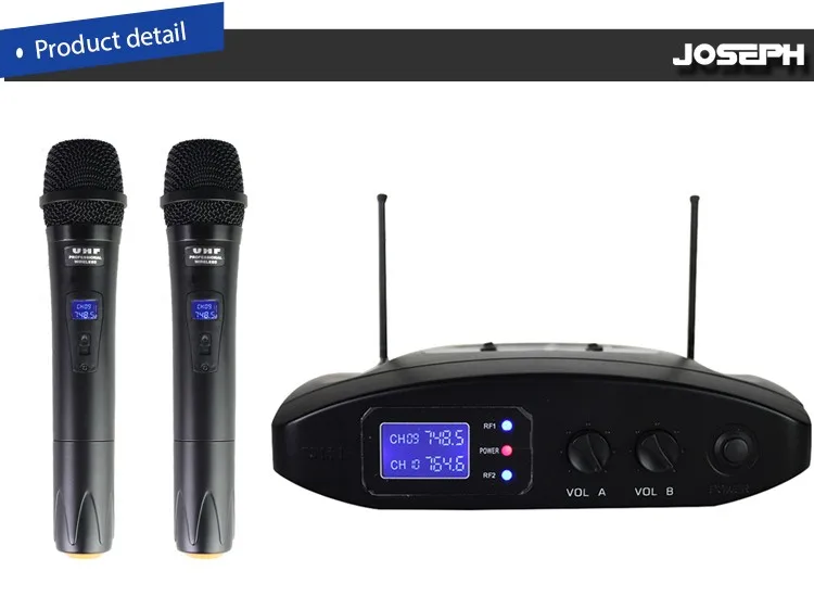 Joseph 2 Channels Wireless Microphone With Lithum Battery For Classroom ...