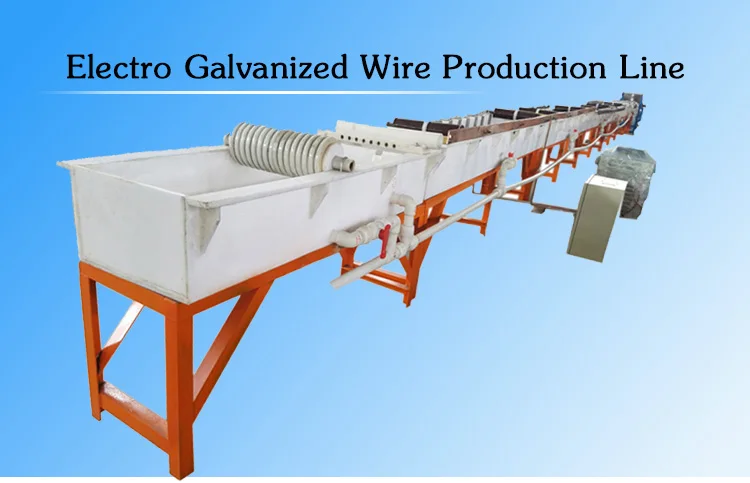 Steel Wire Continuous Electro Galvanizing Machine/electroplating ...