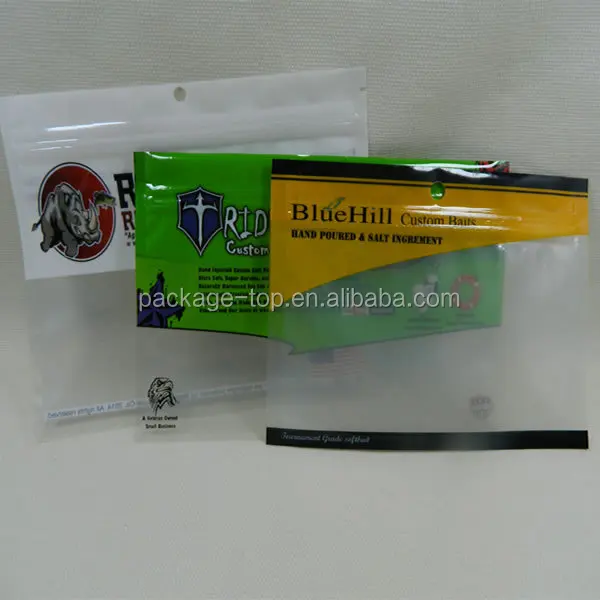 Plastic Fish Hook Baits Bag With Zipper - Buy Lures Baits Packaging ...