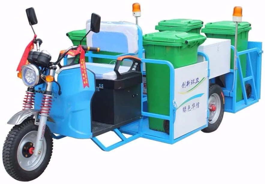 48v/120ah Garbage Trash Cleaning Electric Tricycle With Garbage Bins ...