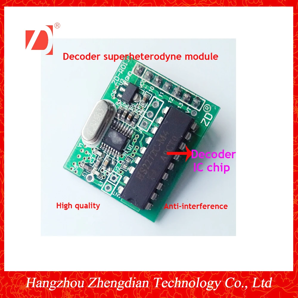 8 Channels Decode Receiver Module With Transmitter In 8 Buttons With ...