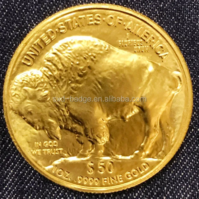 24k Gold 1 oz Mexico Coin Replica - Metal Souvenir - OEM/ODM Available