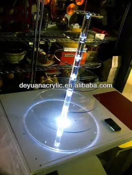 Custom Lighted Acrylic Cake Stand/ Acrylic Led Lighting Cake Stand ...