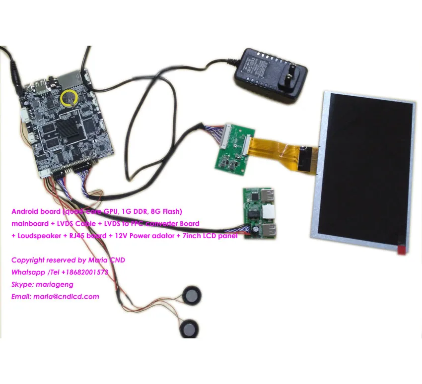 All in One 4 Core Android AD Controller Board with Ethernet