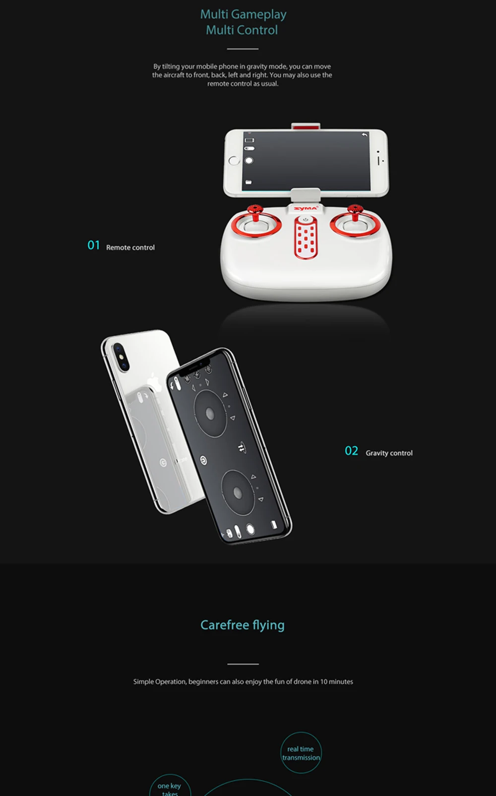 Syma Z3 Foldable Drone - 720P Camera, FPV, Optical Positioning