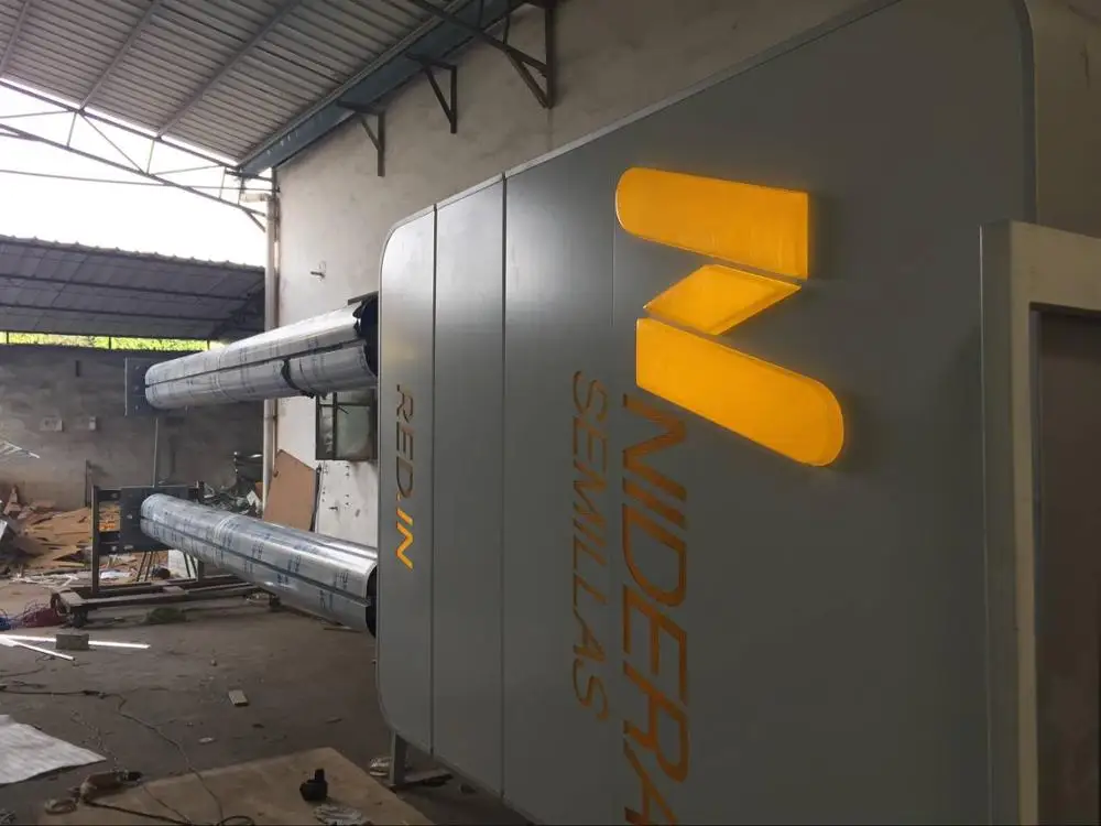 Metal Exterior Freestanding Wayfinding Pillar Pylon Sign Street ...