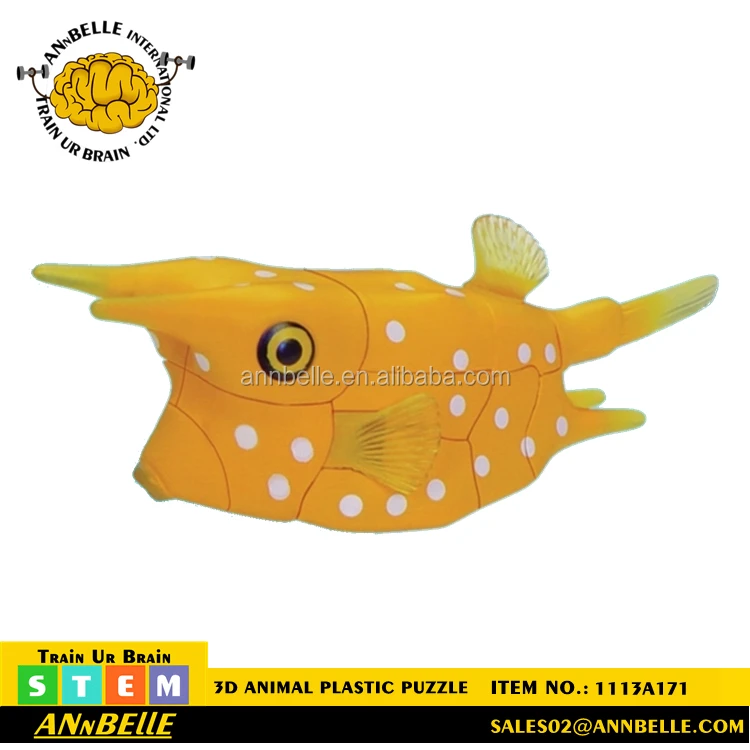 Sea Animal 3D Puzzle - Assemble Fish Model DIY Toy