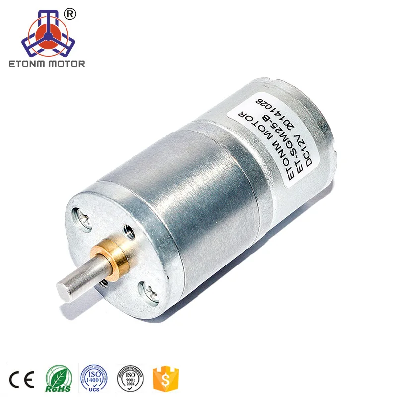 25mm Small Slow Rotating Motor Electric Valve 12v Dc Gears Motor - Buy ...