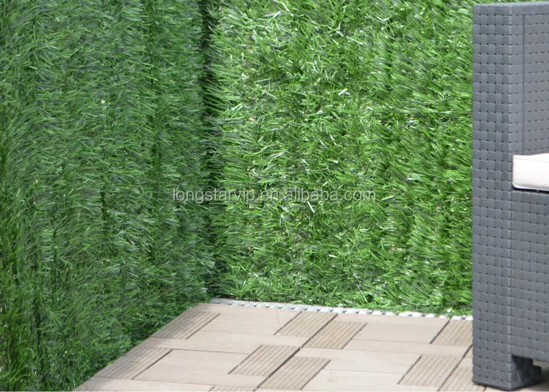 Künstlicher Hecken Zaun Aus Pvc-grünem Kunststoff - Buy Künstliche ...