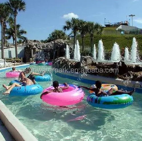 Outdoor Water Park - Lazy River with Wave Making Machine