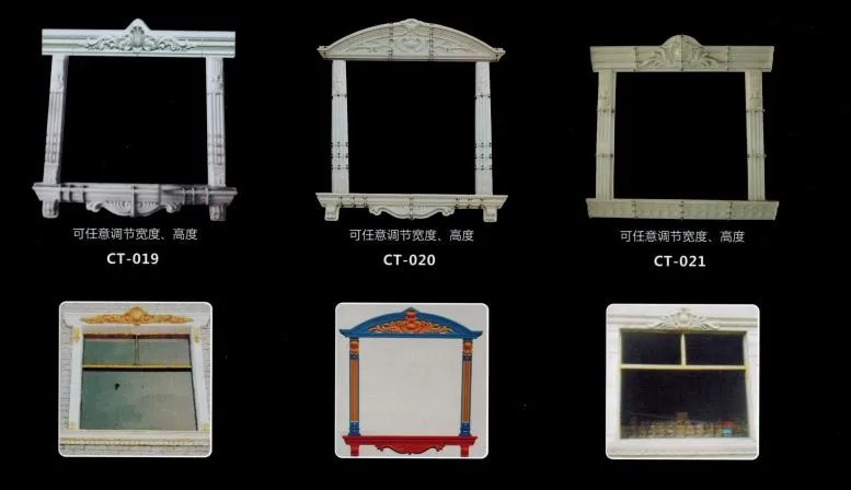 ABS Exterior Ornamental Casting Concrete Window Frame Molds