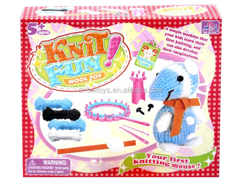 Kid Diy Game Knitting Toy Set Wool Creative Picture Js2705988 - Buy ...