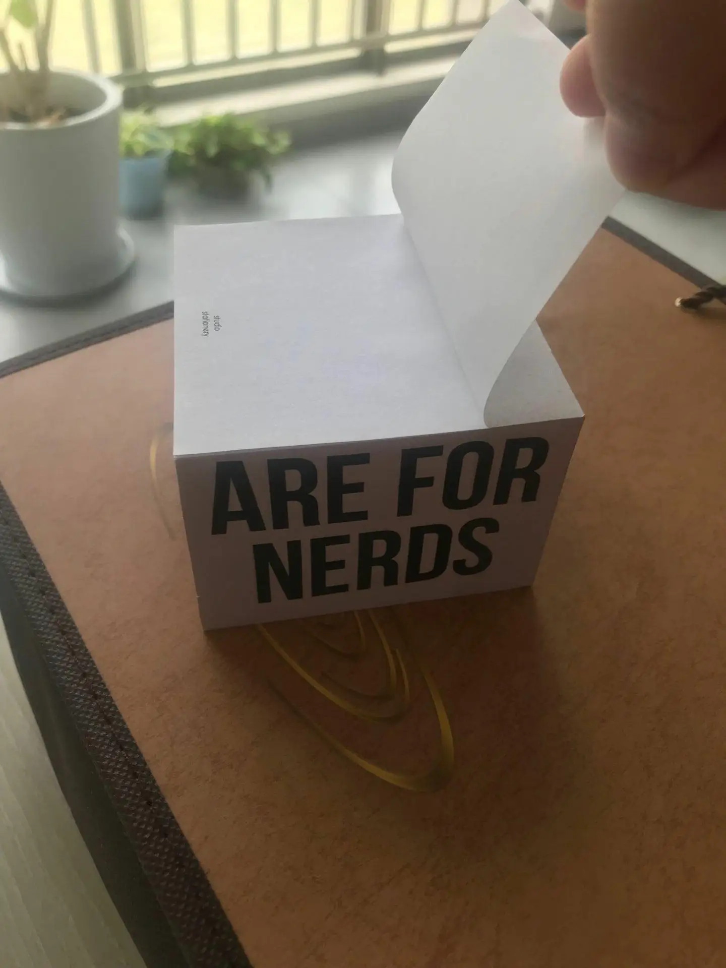 Memo Sticky Note Cube Paper Block Custom Wooden Sticky Note With Wooden ...