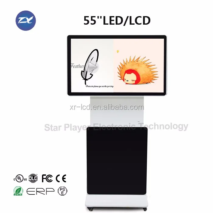 43 Inch Floor Standing Rotating Display Lcd Advertising Board - Buy ...