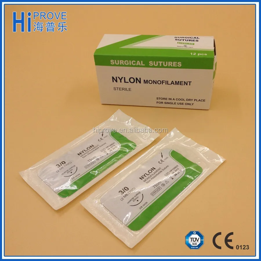 Nylon Suture Monofilament Non Absorbable Surgical Sutures With Needle ...