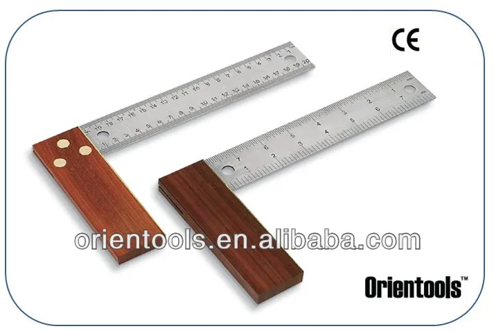 Tri Square Ruler Measuring Tools With Wood Handle - Buy Tri Square ...