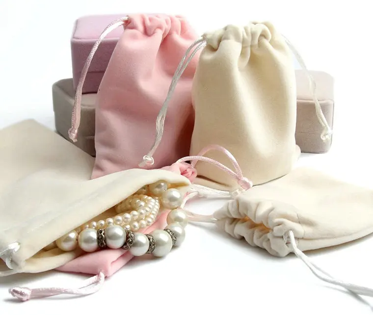 Jewelry Snap Pouch Jewelry Pouch And Box Velvet Packaging Bag Jewelry ...