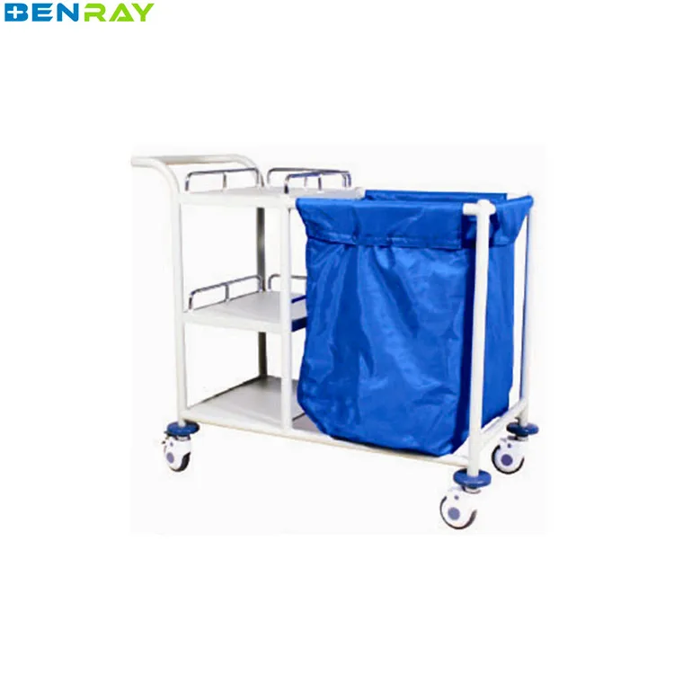 Br-dct16 Abs Dirty Cloth Linen Cart Clean Linen Cart Hospital Linen ...