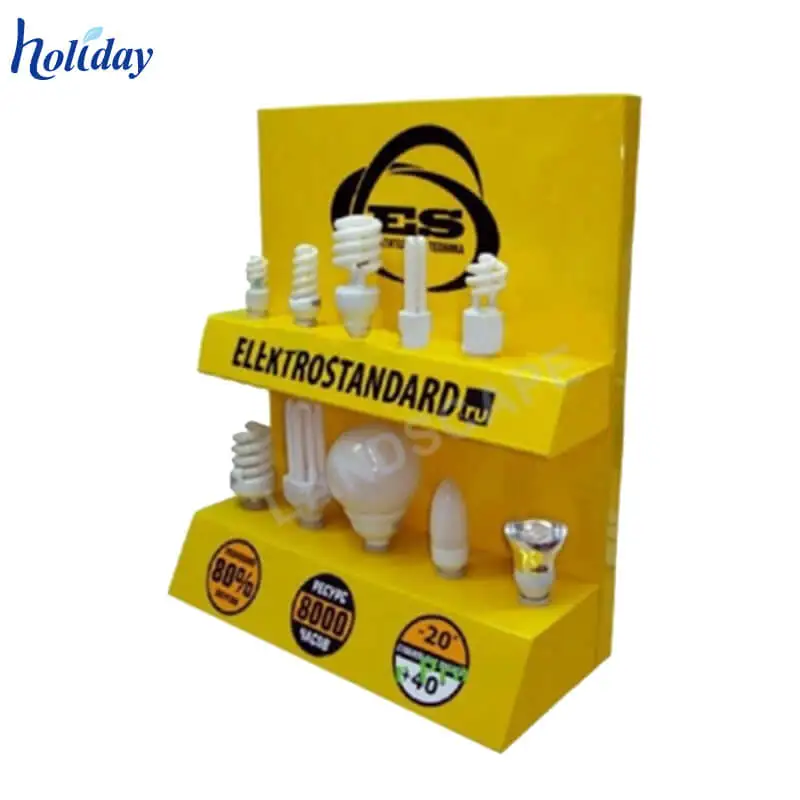 Popular New Design Cardboard Led Bulb Floor Display Stand,Night Light ...