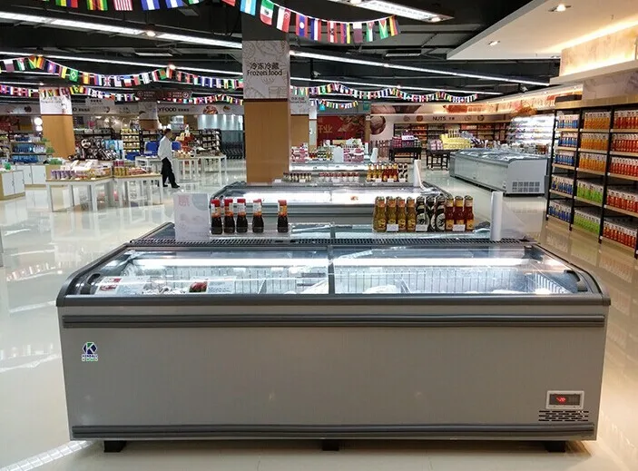 1000 L Supermarket Open Freezer/used Supermarket Refrigerator And ...