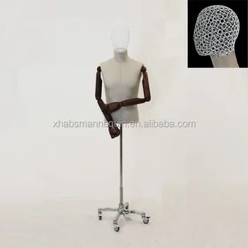 Half Body Male Wire Dress Form Mannequin - Buy Wire Dress Form ...