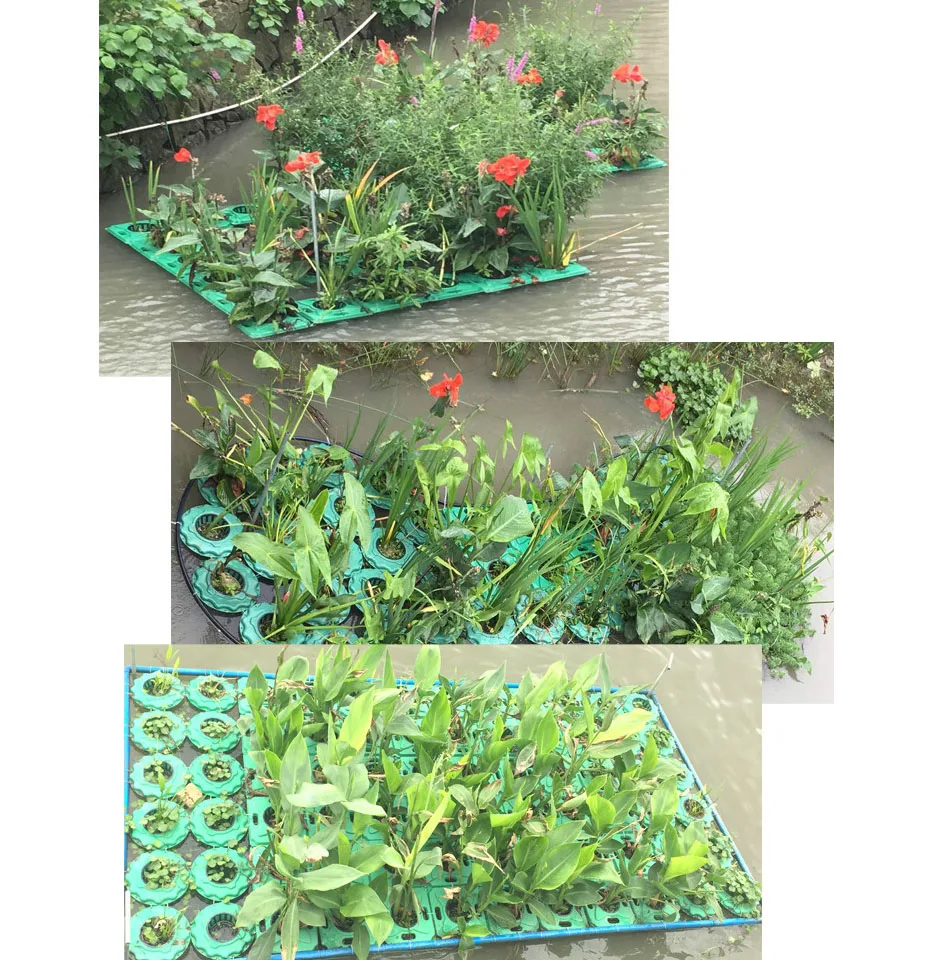 Pond Artificial Ecological Floating Islands Plastic Floating Islands Of ...