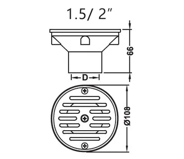 PVC Adjustable Flow Swimming Pool Drain Outlet Inlet Draining Accessory ...