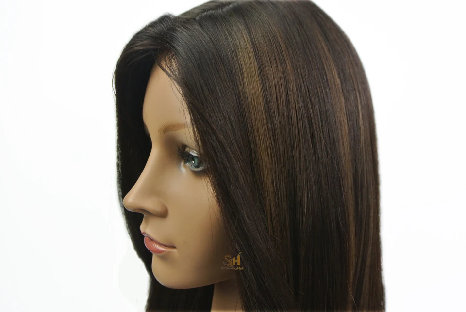 Straight Long Light Ash Brown Human Hair Jewish Wigs - Buy Jewish Wig ...