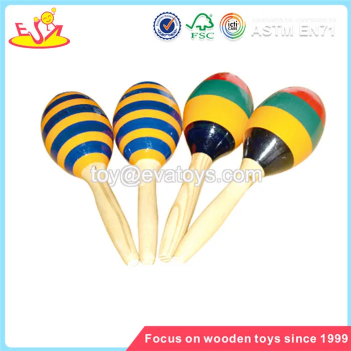 Wholesale Educational Baby Wooden Toy Maracas Cheap Kids Wooden Toy ...