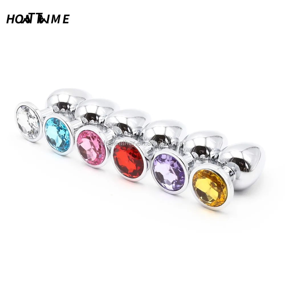 Large Crystal Anal Plug Metal Sex Toys Diamonds Stainless Steel Anal Plug Bondage In Sex Toys ...