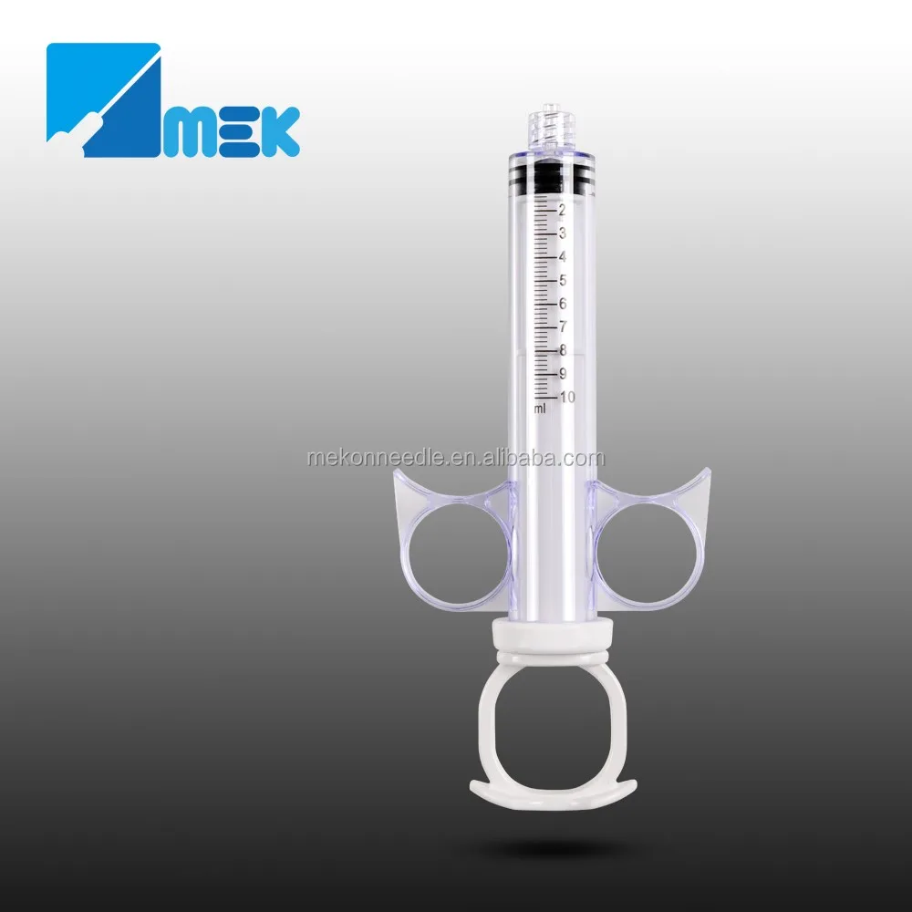 Angiography Syringes With Rotating Male Luer Lock And Rings Plunger And ...