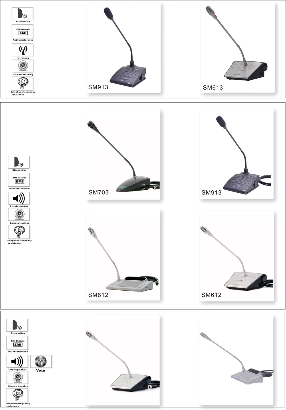 Singden Conference Room Sound System With Delegate And Chairman Unit ...